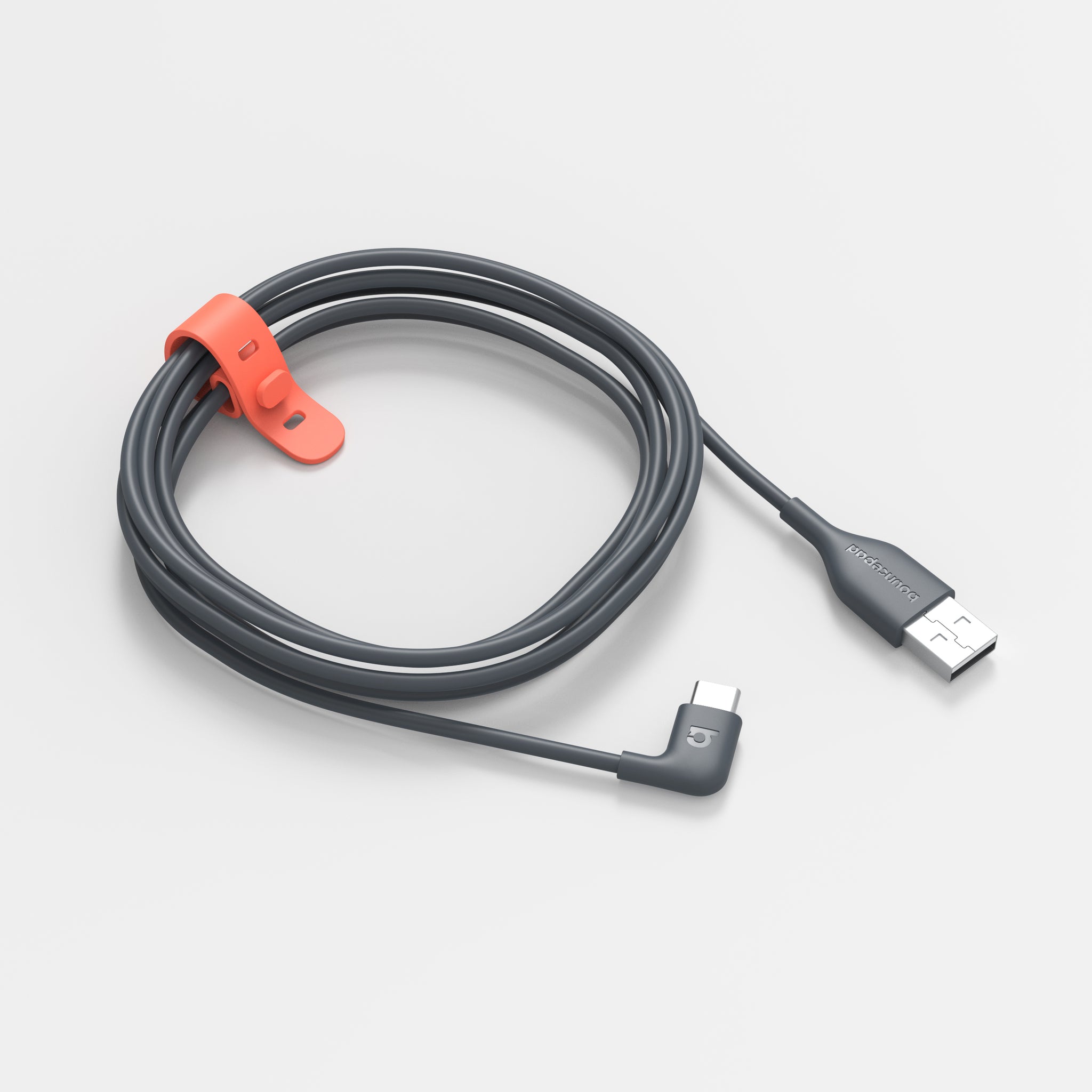 Right-Angled USB-C to USB-A 2m Cable | Bouncepad