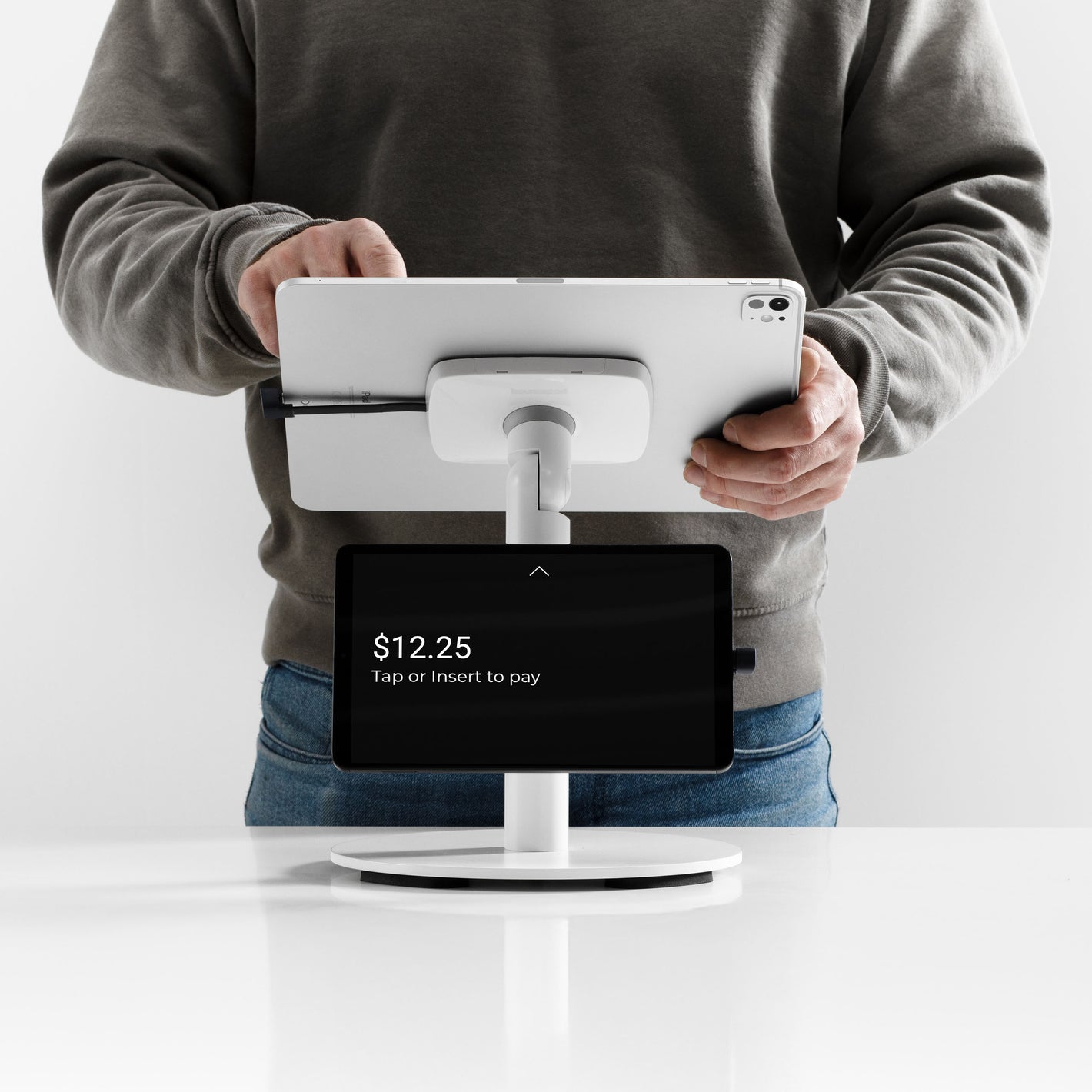 Dual Tablet & iPad Stand | Bouncepad Core Counter Twin