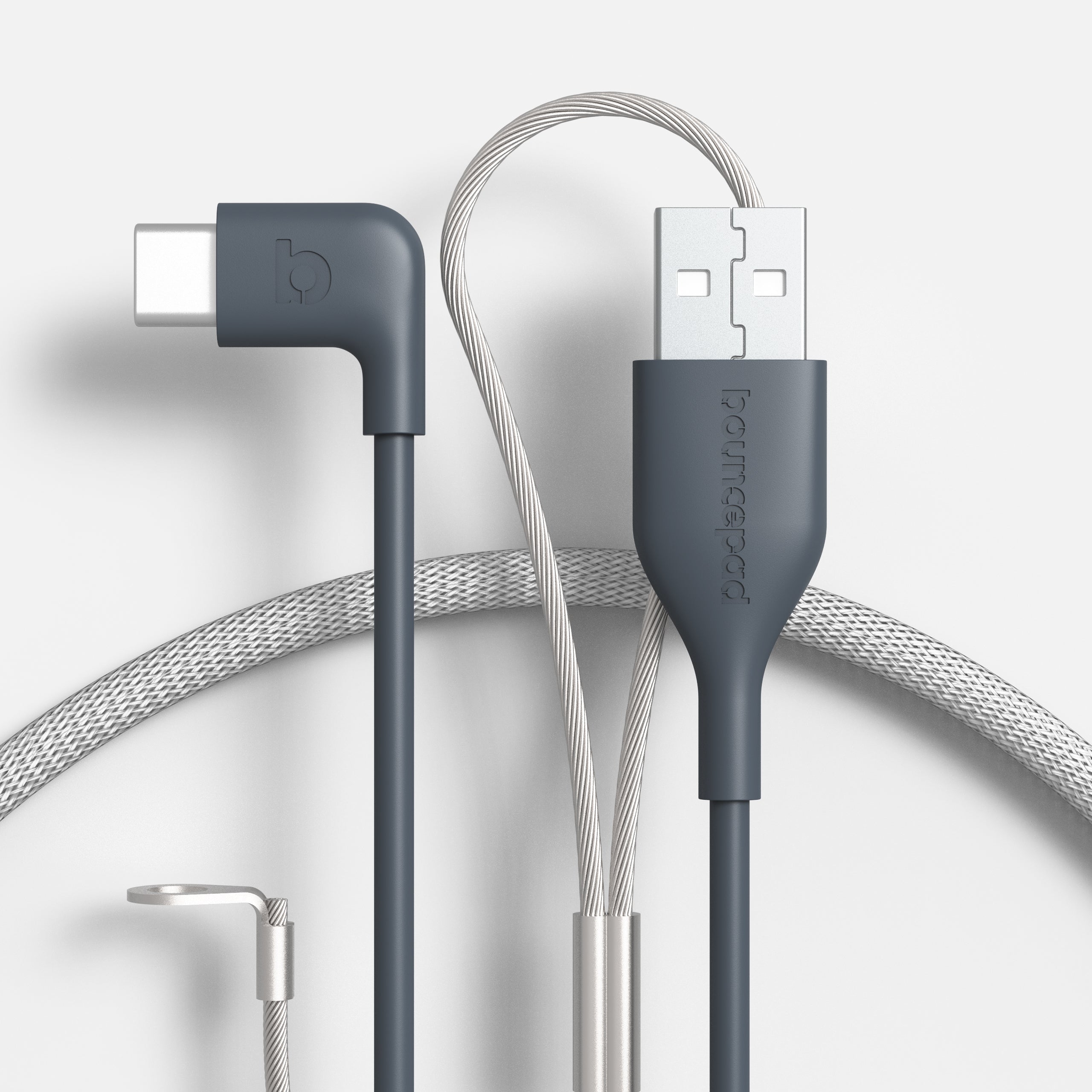 Reinforced USB-C to USB-A 2m Cable | Bouncepad